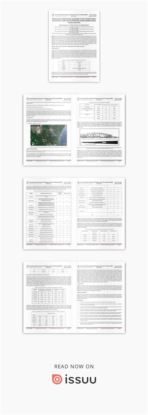 Biomass And Carbon Stock Assessment Of Peat Swamp Forest Ecosystem