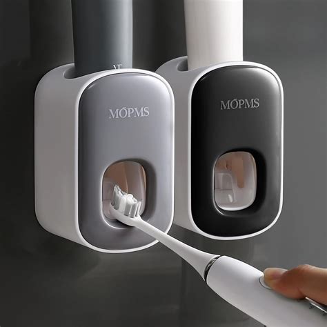 Mopms Toothpaste Dispenser Wall Mounted For Bathroom Automatic