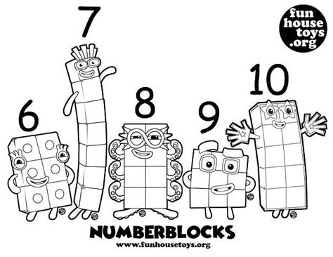 30 Numberblocks Coloring Pages Cartoon