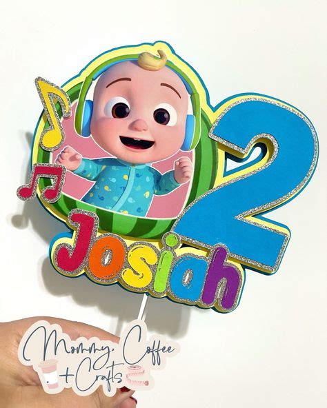 Pin By Tere Landa On Cake Topper D Cocomelon 1st Birthday Cake Topper Birthday Cake Topper
