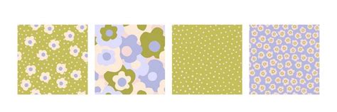 Grid Seamless Pattern With Random Geometric Vector Image
