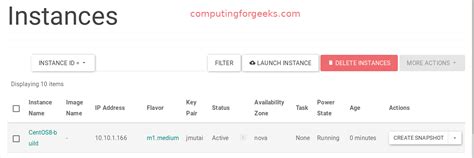 Creating CentOS 8 Stream Image Template On OpenStack ComputingForGeeks