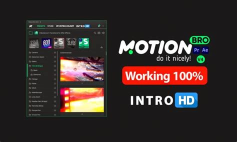 motion bro v4 script for after effect and premiere visualstorms