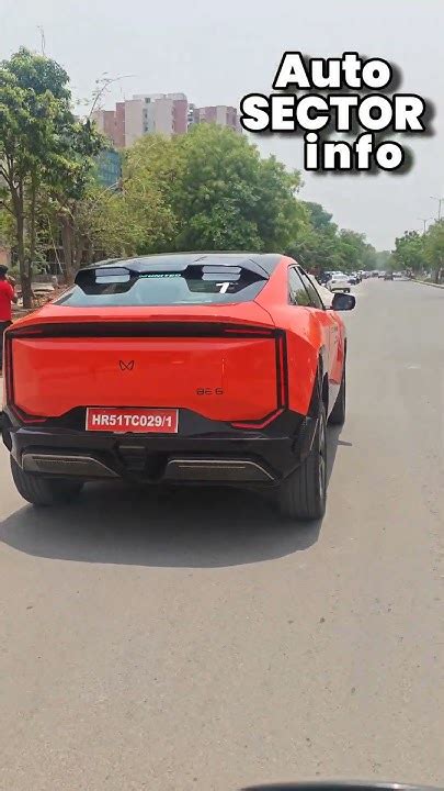 Mahindra Be6 Red Color Be6 In Red On Roads Mahindra Be6 Total Sale