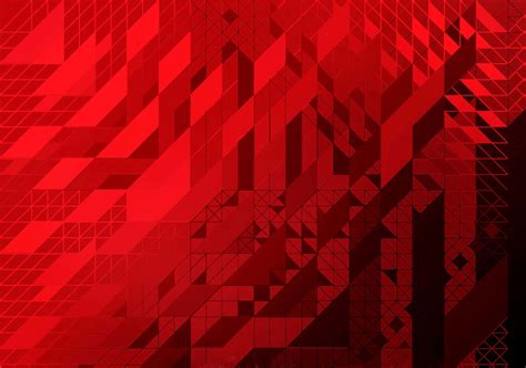 Download Abstract Red Geometric Pattern Wallpaper