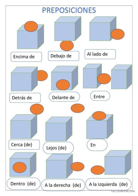 1 Preposiciones Diccionario De Imágenes O Emparejamiento P