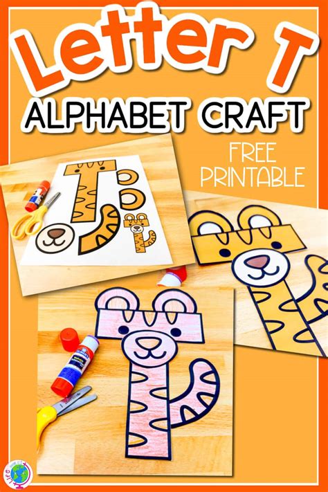 Free Printable Uppercase Letter T Craft Template Life Over Cs