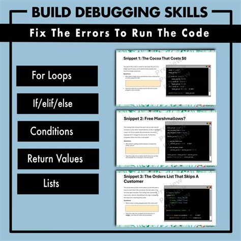 Python Coding Computer Science Debugging Challenge Winter Christmas