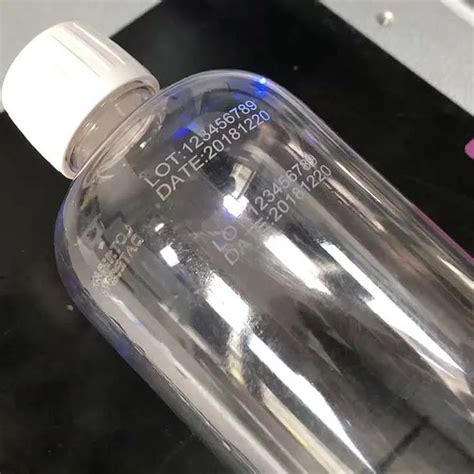 Uv Laser Marking Production Date On Plastic Bottle Projects Marking Samples Linxuan Laser Artofit