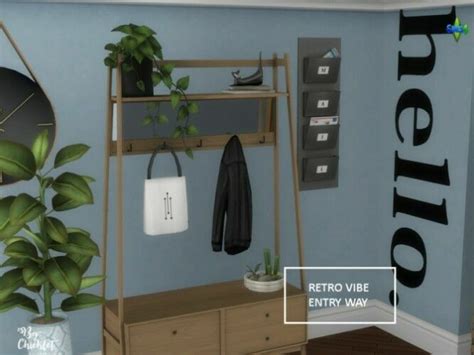 Retro Vibe Entryway By Chicklet Sims 4 Cc Download