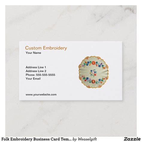 Embroidery Business Card Ideas At Robert Crain Blog