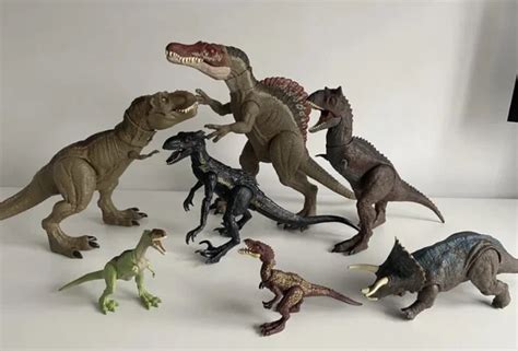 Jurassic World Dinosaurs Toys Bundle Spinosaurus Indoraptor T Rex