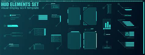 인터페이스 요소 Hud Ui Gui 벡터 콜아웃 제목 세트입니다 미래 콜아웃 바 레이블 정보 호출 상자 표시 줄 및 현대 디지털