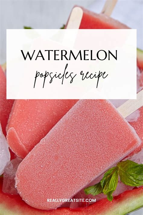 Watermelon Popsicle Recipe How To Make Easy Watermelon Popsicle Artofit