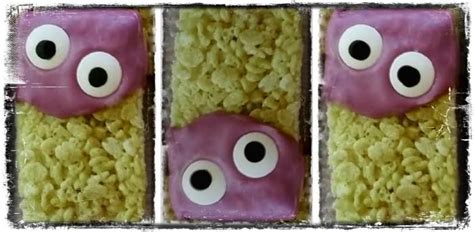 Monstruos Halloween Candy Bar Barritas Cereales Con Candy Melt De Mora