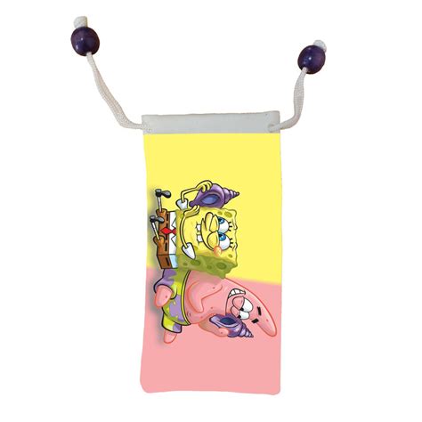 قیمت و خرید کاور عینک اطلس آبی طرح پاتریک و باب اسفنجی مدل Ke1179