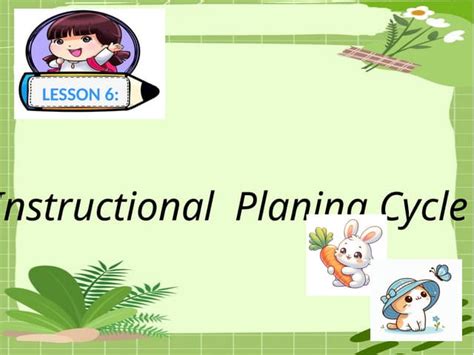 Instructional Planning Cycle Teaching English Pptx