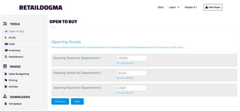 Online Otb Calculator Easy To Use Online And Interactive Retail Dogma