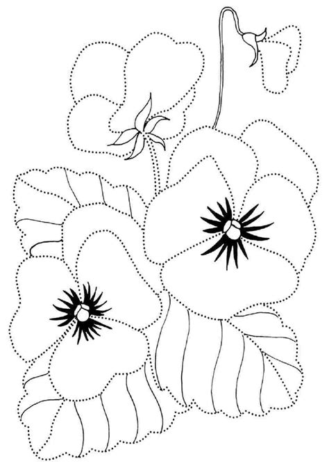 Раскраски, раскраски природа раскраска анютины глазки. Распечатать ...