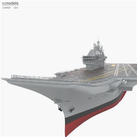 Ins Vikrant Aircraft Carrier 3d Model Download Warship On