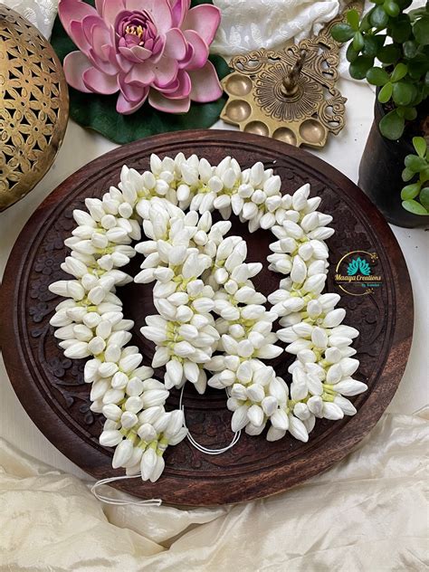 Jasmine String Real Look Like Malli Poojasmine Flowermallepuvugajra Big Bud J11 Maaya
