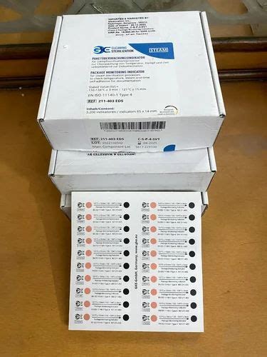 Paper Class 4 Chemical Indicator Steam Strips In Cssd At ₹ 5strip In