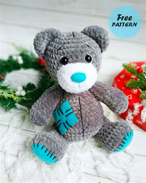 Crochet Teddy Bear Pattern Amigurumi Teddy Bear Pattern A Little