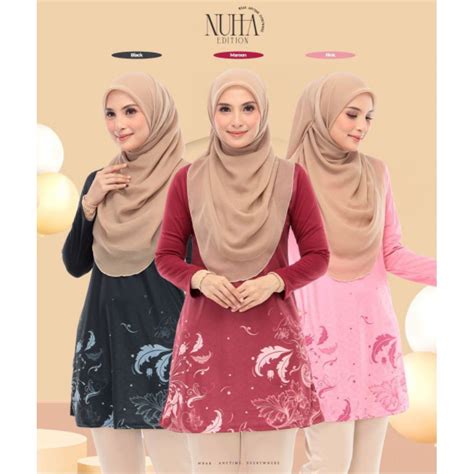 New Design Nuha Edition Microfiber Long Tshirt For Muslim By