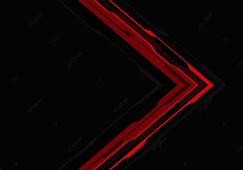 Abstract Red Black Arrow Circuit On Grey Blank Space Design Modern