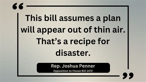 Rep Joshua Penner You Cant Shut It Down Without A Plan Committee Speech In Opposition To