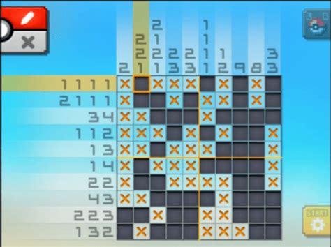 [s07 03 A07 06] Milotic Pokemon Picross Walkthrough Gogo