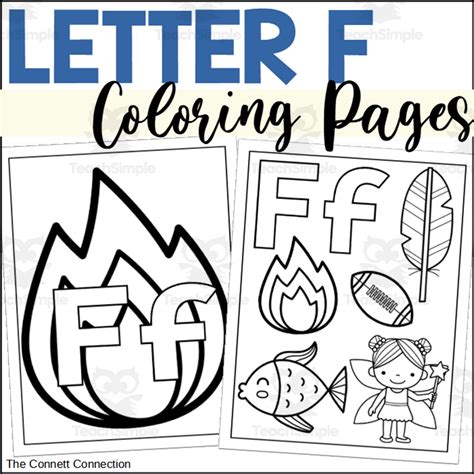 Letter F Coloring Pages By Teach Simple