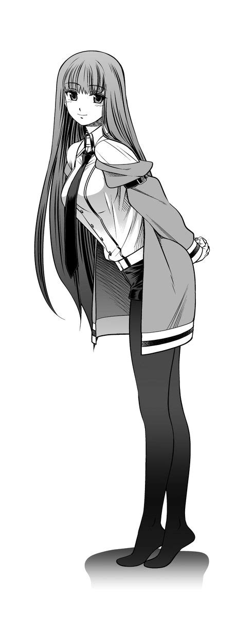 Eibon Makise Kurisu Science Adventure Steins Gate Highres 1girl Arm Belt Arms Behind Back