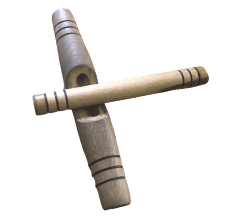 A Traditional Set Of Cuban Claves From Havana Rafrocuban