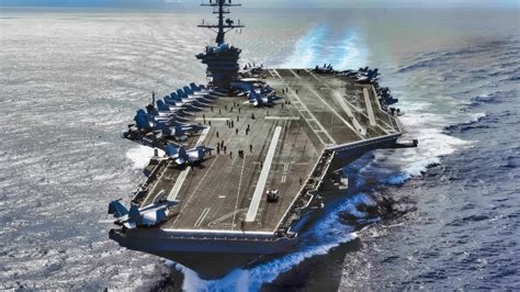 Aircraft Carrier Uss Theodore Roosevelt Cvn 71 Has A Message For Any