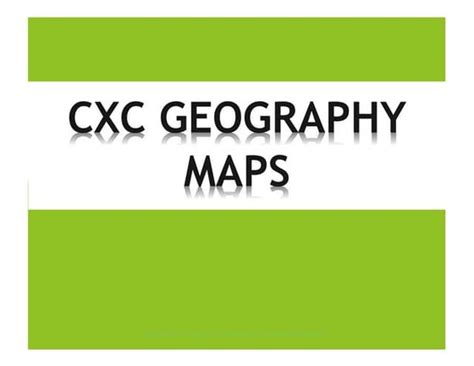 Simple Explanations With Answers To Csec Geography 2019 Multiple Choice