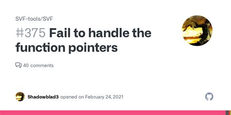 Fail To Handle The Function Pointers · Issue 375 · Svf Toolssvf · Github
