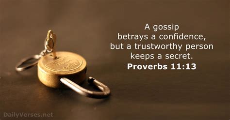 Proverbs 11 13 Bible Verse