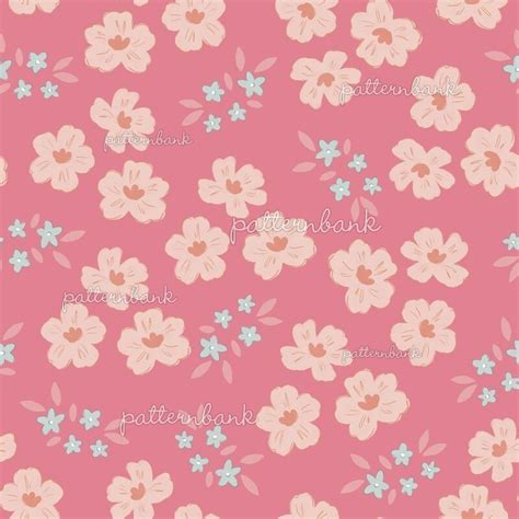 Tropical Pink Floral By Rebecca Devane Seamless Repeat Royalty Free Stock Pattern Patternbank