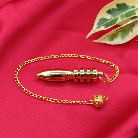 Egyptian Brass Pendulum With Discs Gold Crystalway™