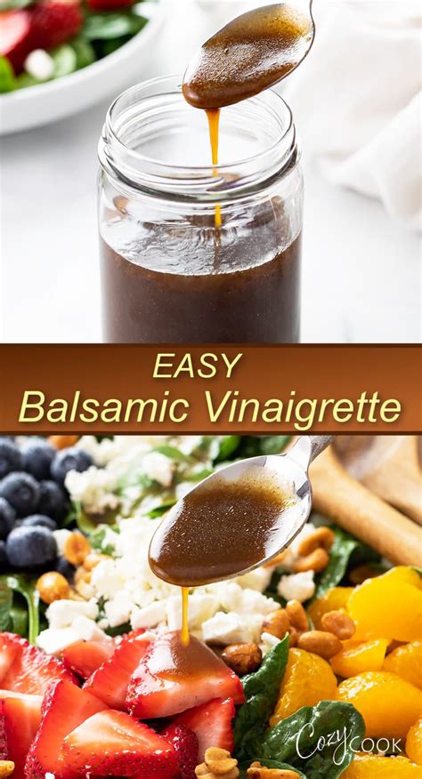 Balsamic Vinaigrette The Cozy Cook