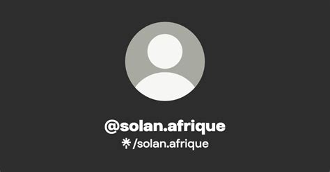 Solanafrique Instagram Linktree