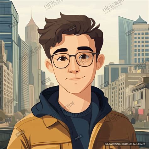 Ai创作图年轻人插图 年轻小伙头像 男生头像插画 男青年卡通 男生头像设计 年轻人卡通 都市人插画 形象设计戴眼镜男孩 卡通年轻男 青年插画 都市人卡通 手绘男生头像插画 扁平头像插画 年轻