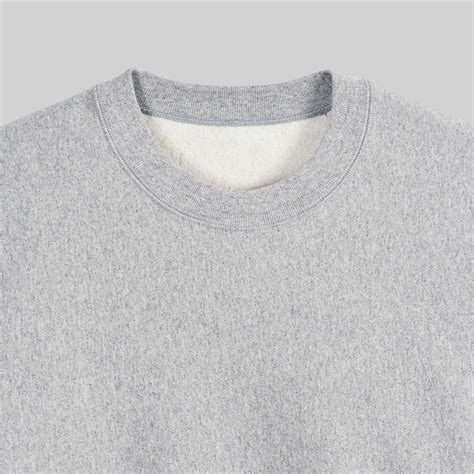 Crewneck Sweatshirt Heather Grey 400 Gsm Fleece House Of Blanks