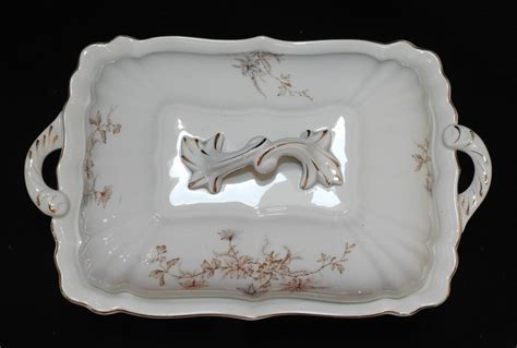 1880 Antique John Maddock And Sons Royal Vitreous Square Covered Service