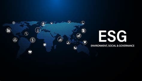 Premium Vector Abstract Esg With Map Icon Concept Sustainable