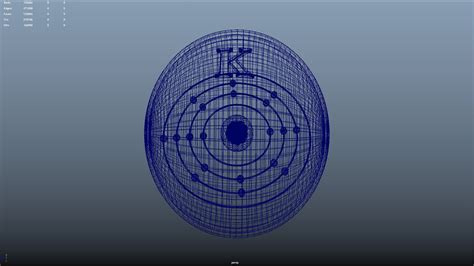 3d Model Potassium Atom Turbosquid 2132409