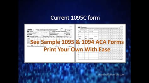 See Sample 1094 1095c 1094 1095b Aca Forms Print Your Own With Ease Youtube