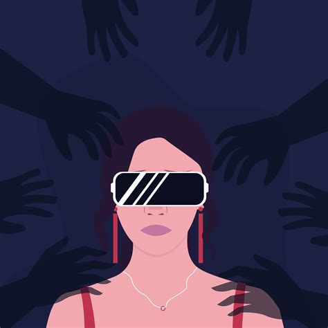 Illustration Of Girl Facing Sexual Assault In The Metaverse 17031559