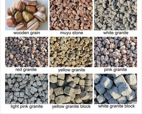 Various Rocks For River Bed Pea Gravel Types Different Kinds Of